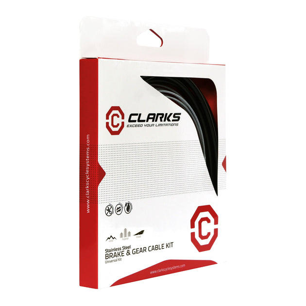 Clarks Stainless Steel Universal Brake & Gear Cable Kit - WHITE – Mud ...